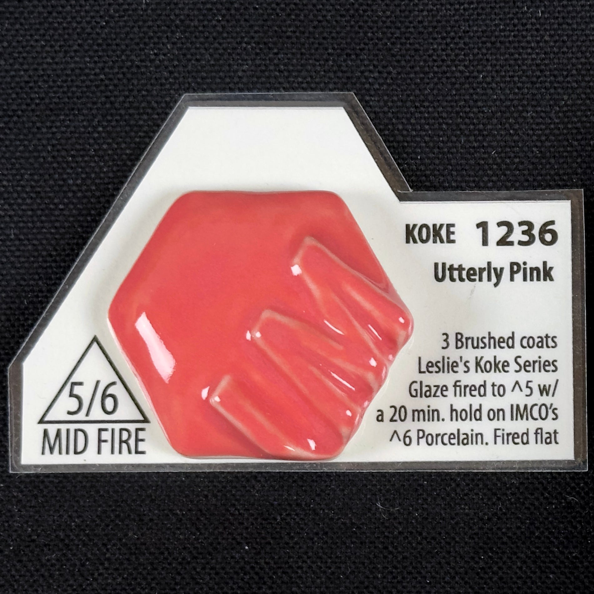 1236 Koke Utterly Pink Cone 5/6 Leslie Ceramic Glaze | Industrial ...